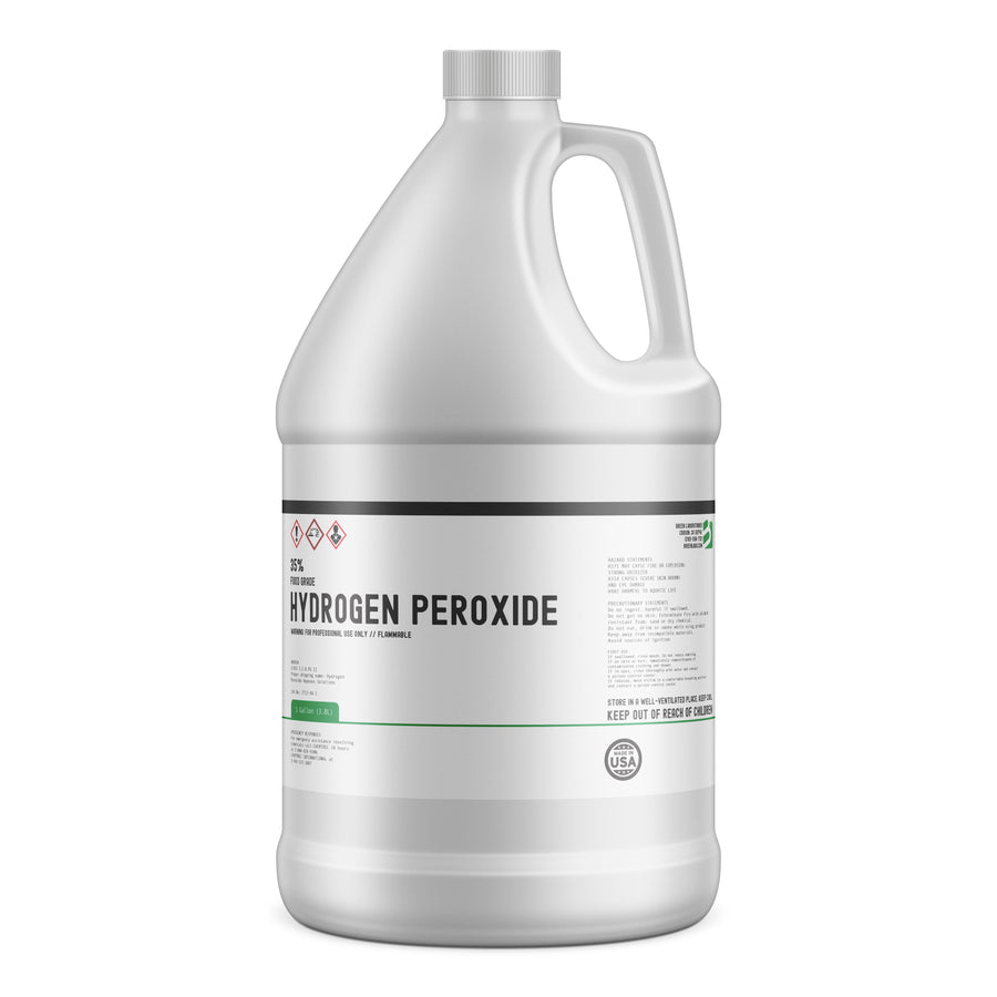 35% Hydrogen Peroxide Food Grade (H2O2) - Case of 4 By 1 Gallons - FRE ...